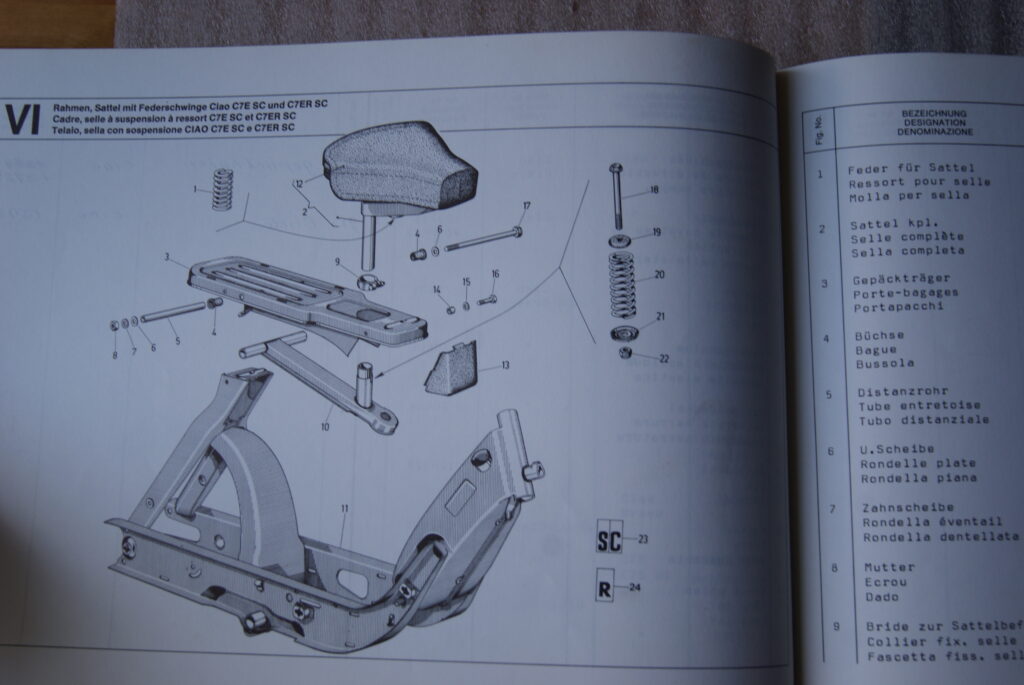 Piaggio ciao/bravo Ersatzteil Katalog | oldtimermofa.ch