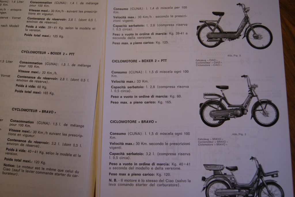Piaggio Ciao/Bravo/Boxer Werkstatt Handbuch | oldtimermofa.ch